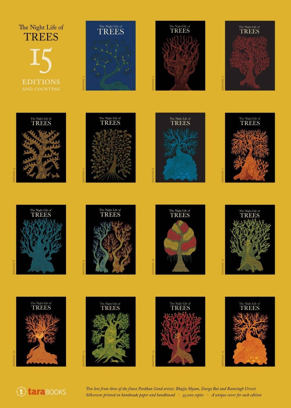 Tree Covers: The Night Life of Trees Keeps Growing - Tara Books